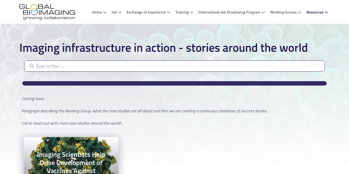 Imaging infrastructure in action - stories around the world | Global ...