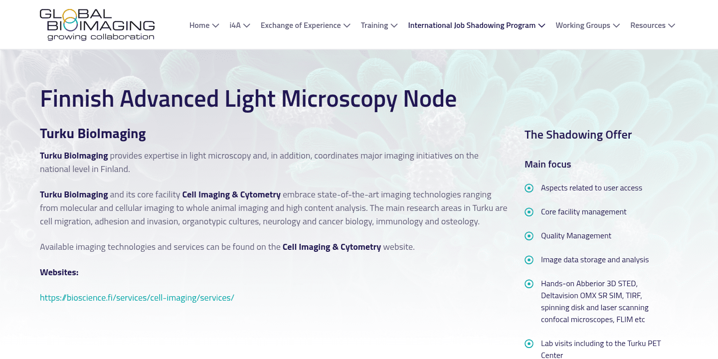 Finnish Advanced Light Microscopy Node | Global BioImaging