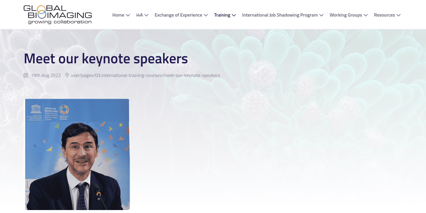 Meet our keynote speakers | Global BioImaging