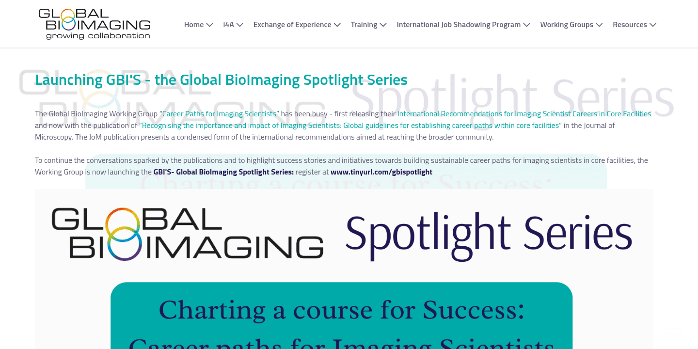 Launching GBI'S - the Global BioImaging Spotlight Series | Global ...