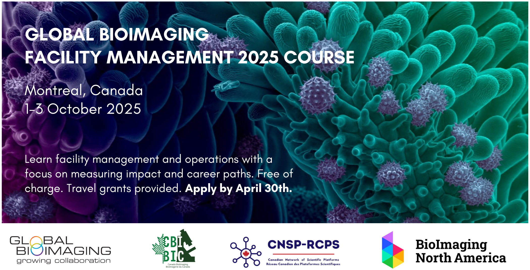 Global BioImaging Facility Management 2025 Course in Canada | Global ...